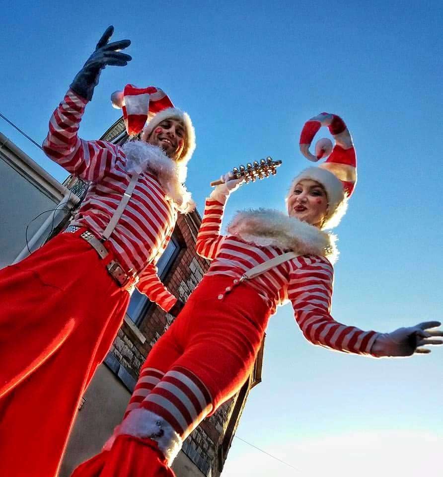 Christmas Stilt Walkers | Christmas Entertainment Hire | Stilt Walkers