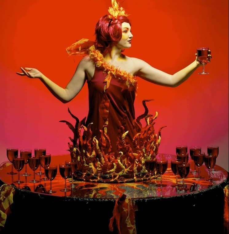 Fire & Ice Human Tables | Live Performers